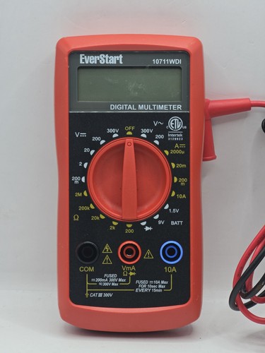 EverStart 300V Digital Multimeter 10711WDI Black and Red Tested | eBay