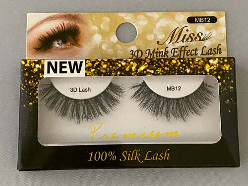 [4 Pairs] Miss 3D Pure Mink Effect Eyelashes Lashes 3D - MB12 | eBay
