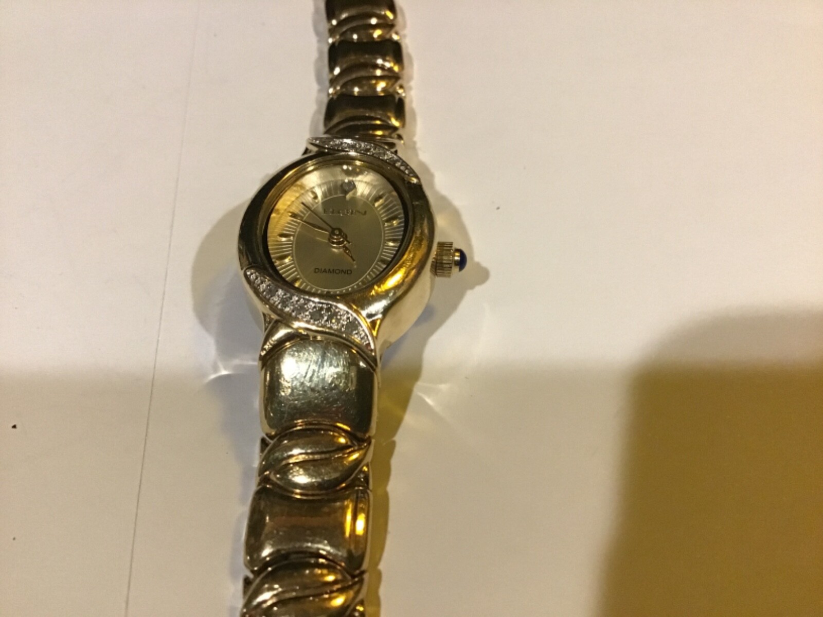 Elgin Diamond SR626SW Gold Quartz Women’s Watch | eBay
