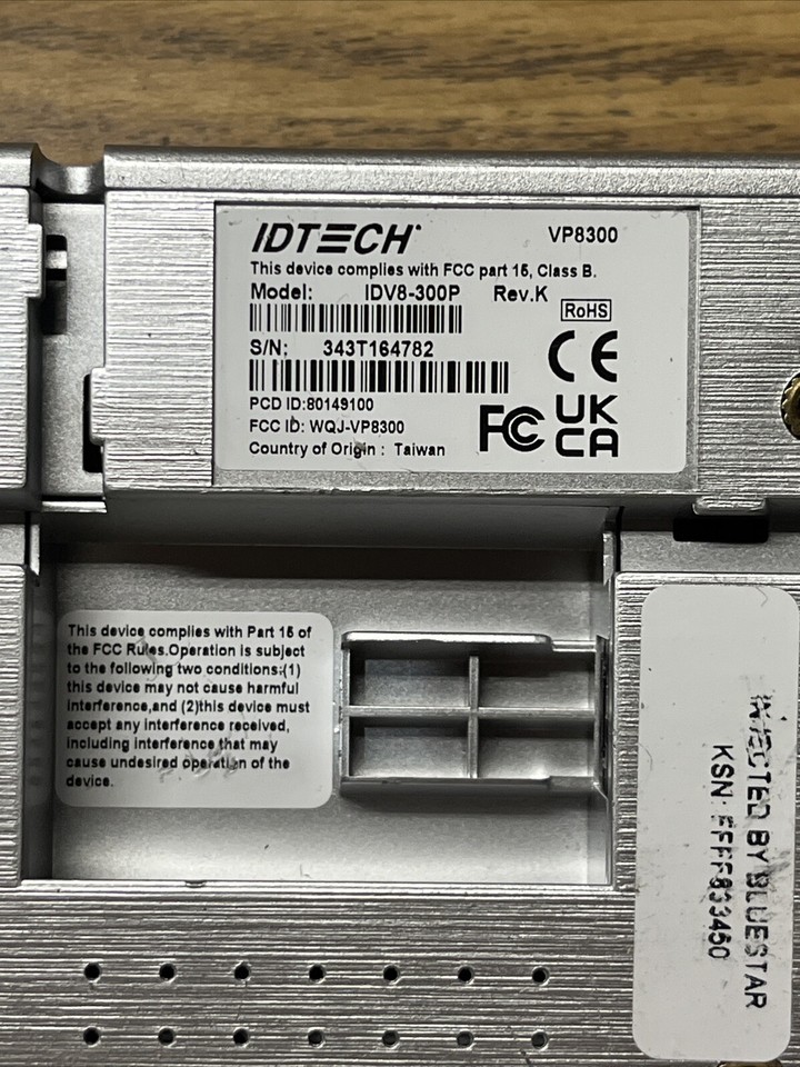 ID Tech VP8300 VivoPay Credit Card Reader IDV8-300P | eBay