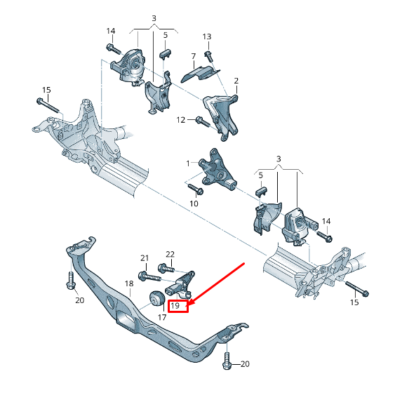 AUDI A4 B8 2.0TDI ENGINE MOUNTING 8K0 199 343 C 8K0199343C for sale ...