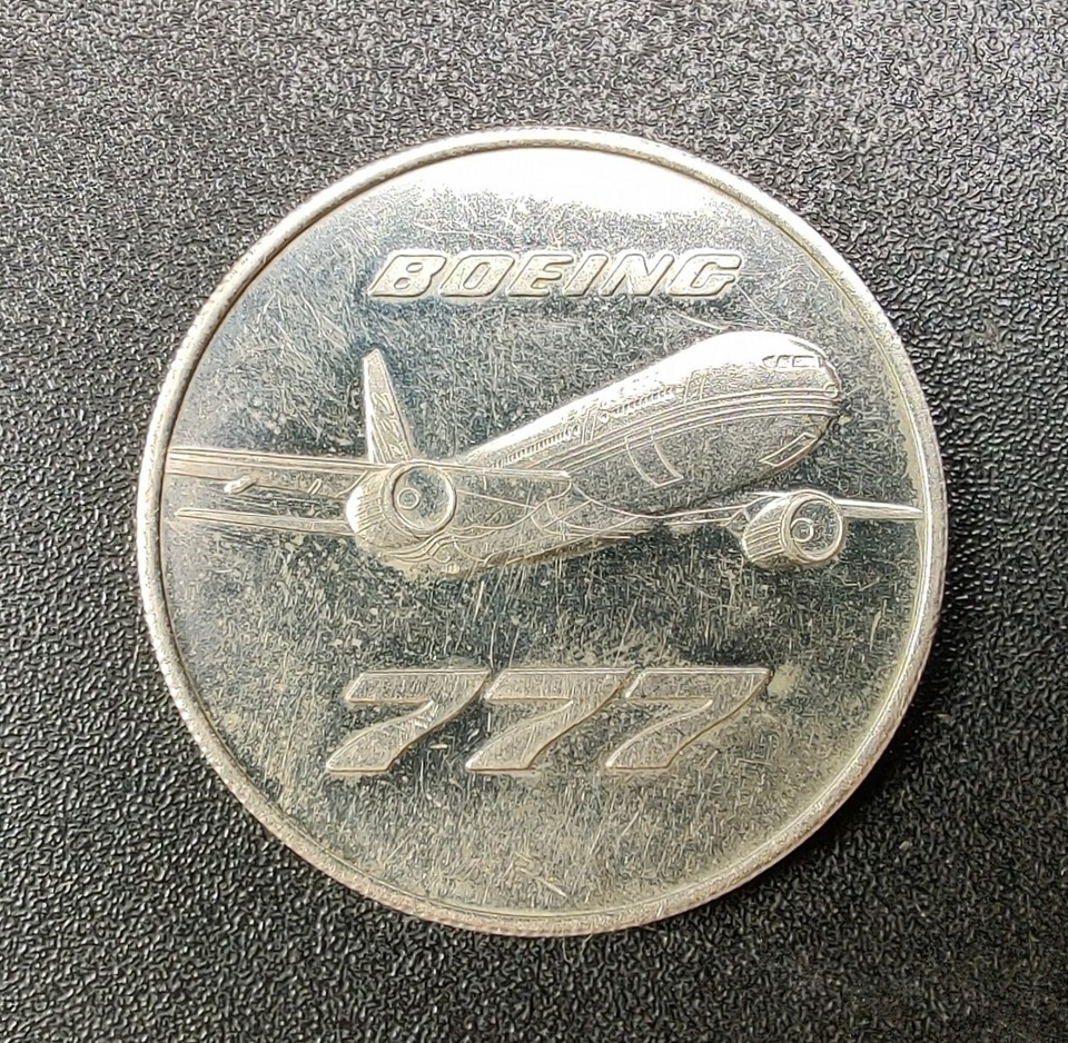 Boeing - Employee Recognition - 777 Silver Coin - April 9th 1994 - Free ...