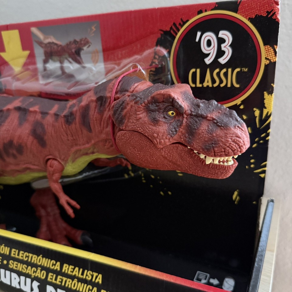 Jurassic Park 93 Classic Electronic Real Feel Tyrannosaurus Rex SHIPS ...