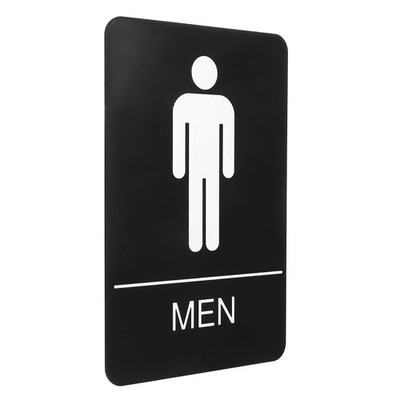 Men’s Restroom Sign With Braille Restroom Corridor Sign Restroom Sign ...