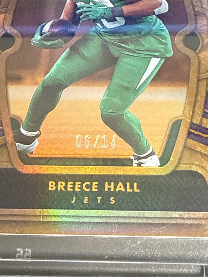 2024 Gold Standard Breece Hall #76 Violet 06/14 NY Jets | eBay