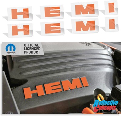HEMI Engine Cover Decals (pair) for Charger and Challenger 5.7 Liter | eBay