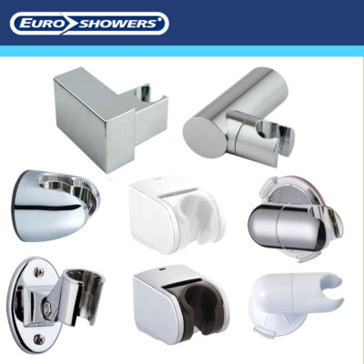 Euroshowers Shower Wall Bracket Round Square Suction OR Screw To Wall ...