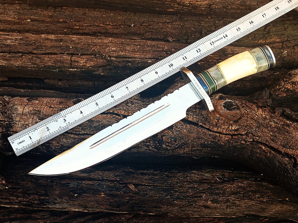 SHARD®™ Custom HAND MADE FORGED D2 Steel Survival Bowie Hunting Knife W ...