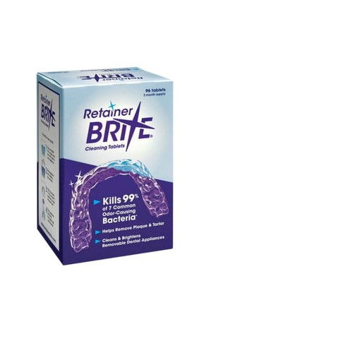 Retainer Brite Tablets for Cleaner Retainers and Dental Appliances - 96 ...