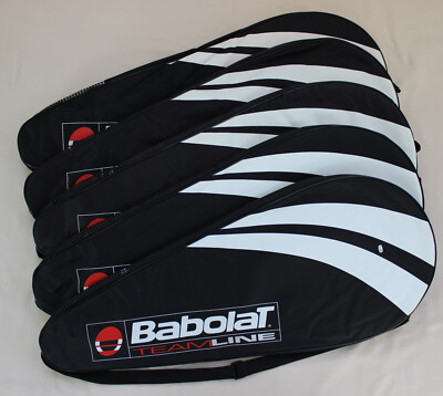 Lot of 5 - Babolat Team Line Single Tennis Racquet Cover Sleeve Case ...
