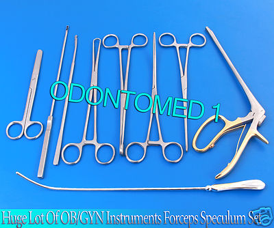 Huge Lot Of OB/GYN Instruments Forceps Speculum Surgical Medical ...