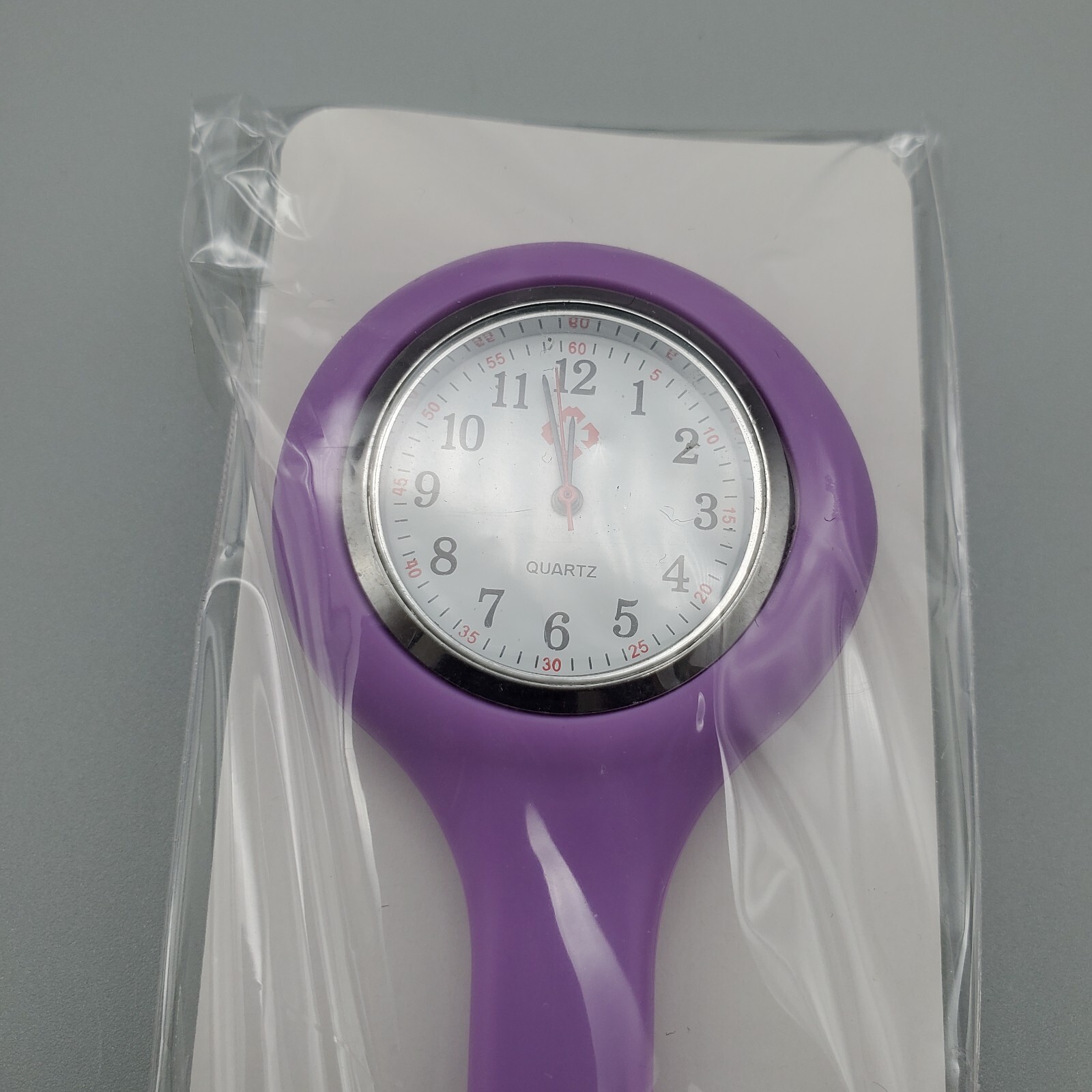 Nurses Watch Pin Brooch Silicone Lavender Jelly Cover Quartz Fashion ...