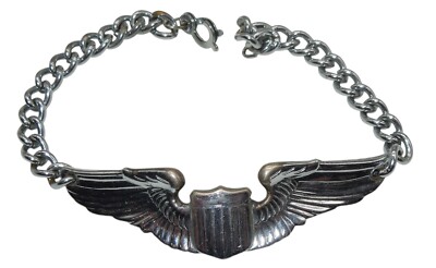 Original WWII US Army Air Force 3" Pilot Wings Bracelet AAF CA11 | eBay
