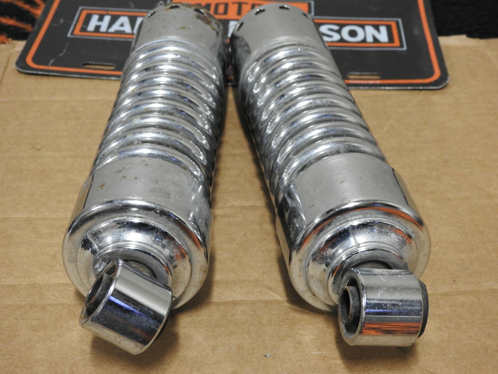Harley Davidson Ironhead Rear Shocks Shovelhead | eBay