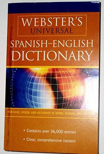 Websters Universal Spanish-English Dictionary - Paperback - VERY GOOD ...