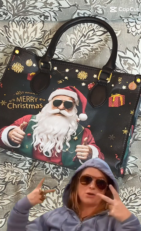 He's Back👜 Bad Ass Santa – Holiday Mischief Meets Fashion Flair Turn ...