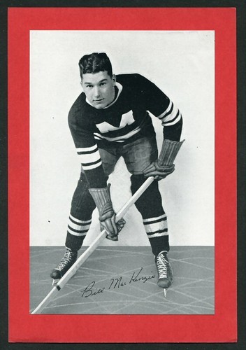 BILL MacKENZIE MONTREAL MAROONS BEEHIVE HOCKEY PHOTO--NEAR MINT---GROUP ...