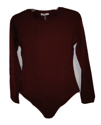 Sunro Woman's Purplish Red Long Sleeve One-Piece - 2 Snap Buttons ...