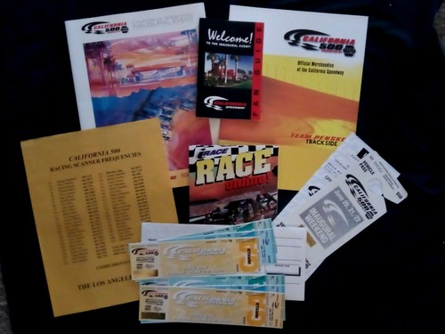 1997 CALIFORNIA SPEEDWAY INAUGURAL EVENT INFIELD PACKAGE. SEE ...