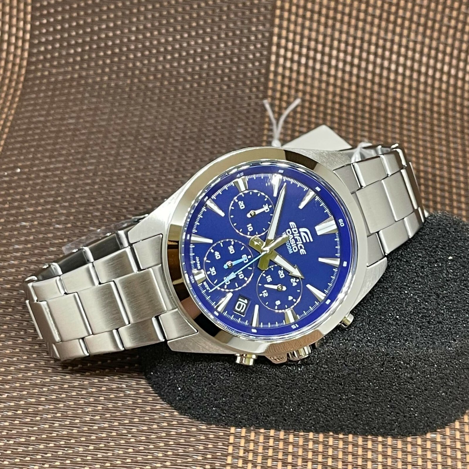 Casio Edifice EFV-630D-2A Simple Blue Analog Chronograph Men's Sporty ...