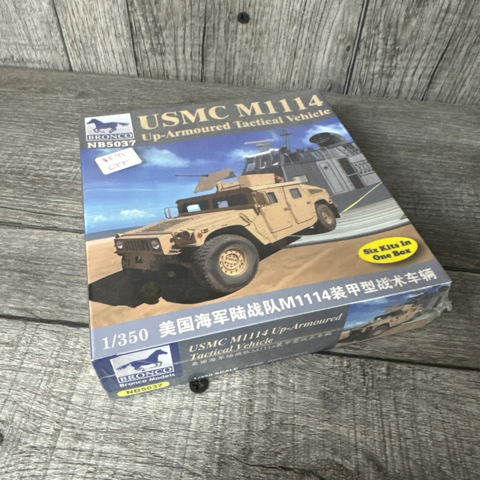 Bronco 1/350 USMC M1114 Up-Armoured Vehicle NB5037 -6 Kits In 1 Box NEW ...