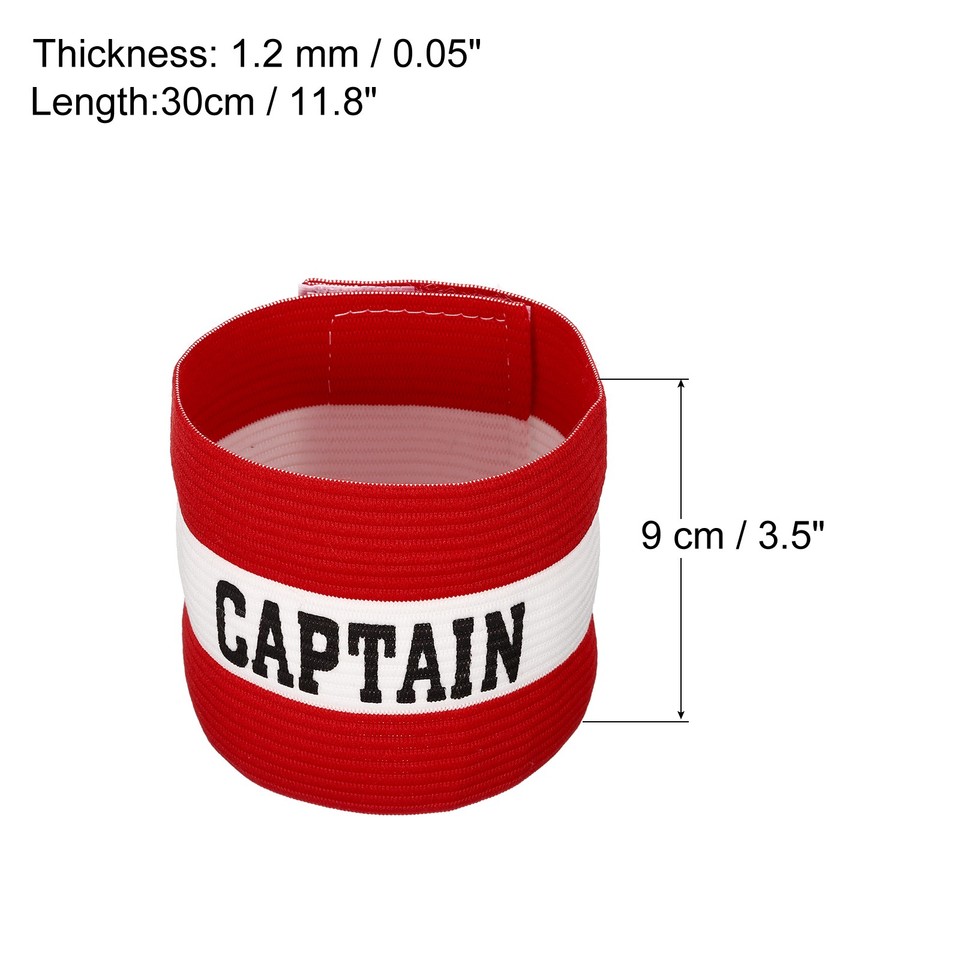 Captain's Armband Elastic Arm Band for Soccer Team Training Red ...