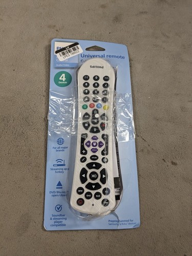 Philips 4 Devices Universal Remote Control Pearl White | eBay
