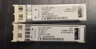 Cisco GLC-FE-100FX 100Base-FX SFP Transceiver Module 10-2077-01 | eBay