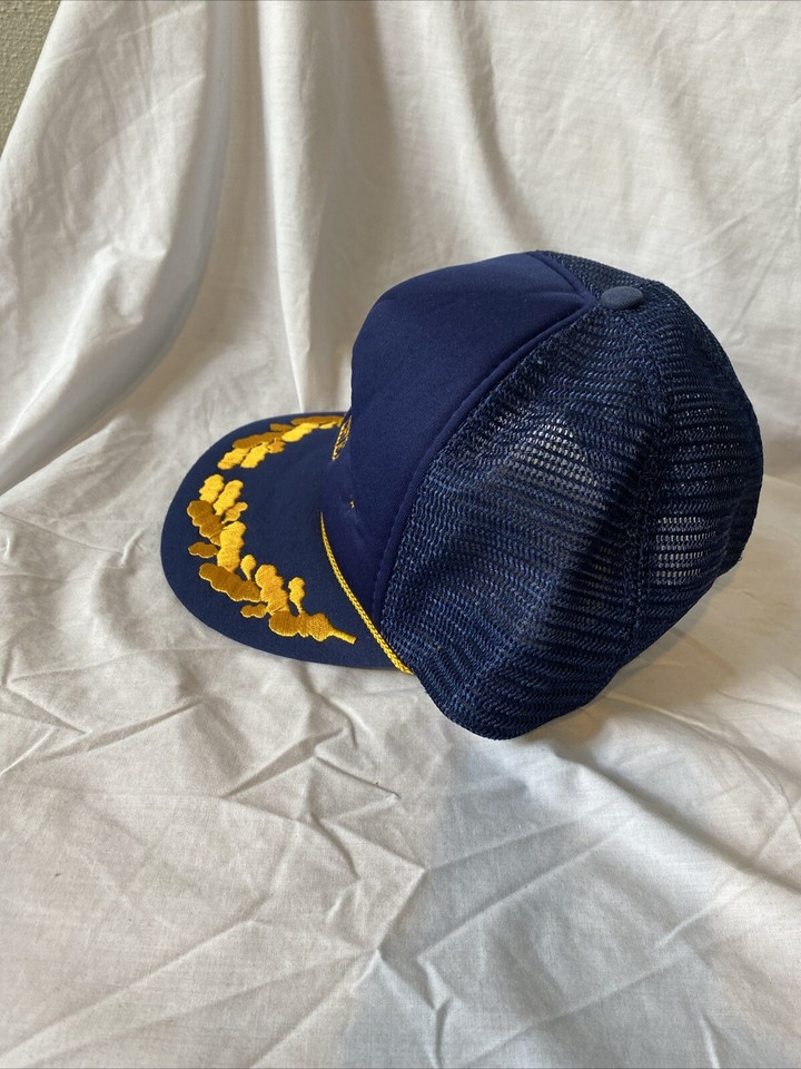 Commander In Chief Snapback Hat Blue Mesh Back Scrambled Egg Rope ...