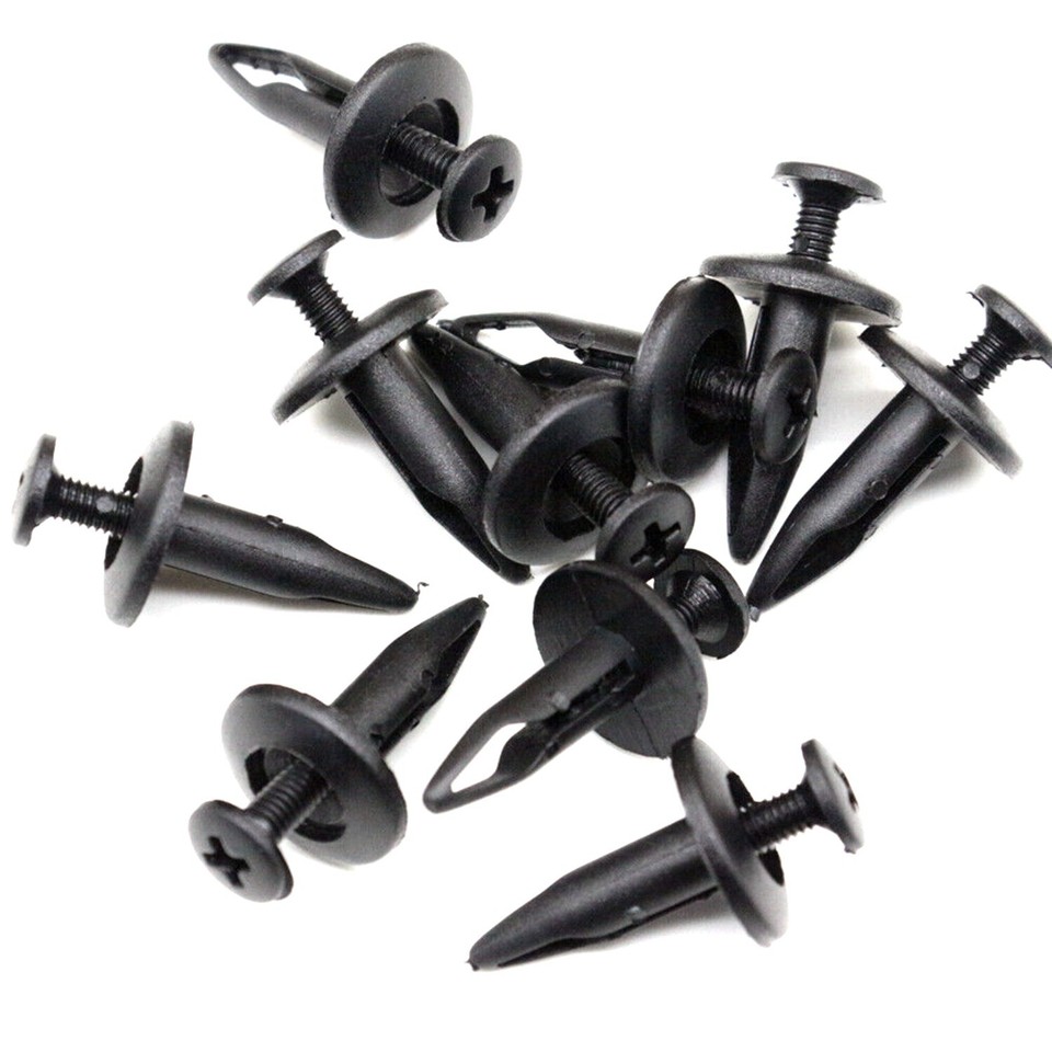 30Pcs Fender Liner Rivet Nylon Trim Clips 6.5mm For Jaguar X-Type ...