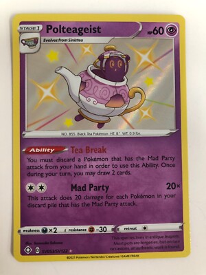 Pokemon Polteageist Shining Fates Shiny Vault 2021 NM Foil SV053/SV122 ...