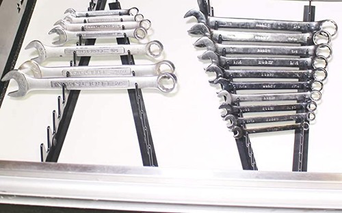 Wrench Organizer Tray Rail Storage Rack Sorter Socket Holder Set of 40 ...