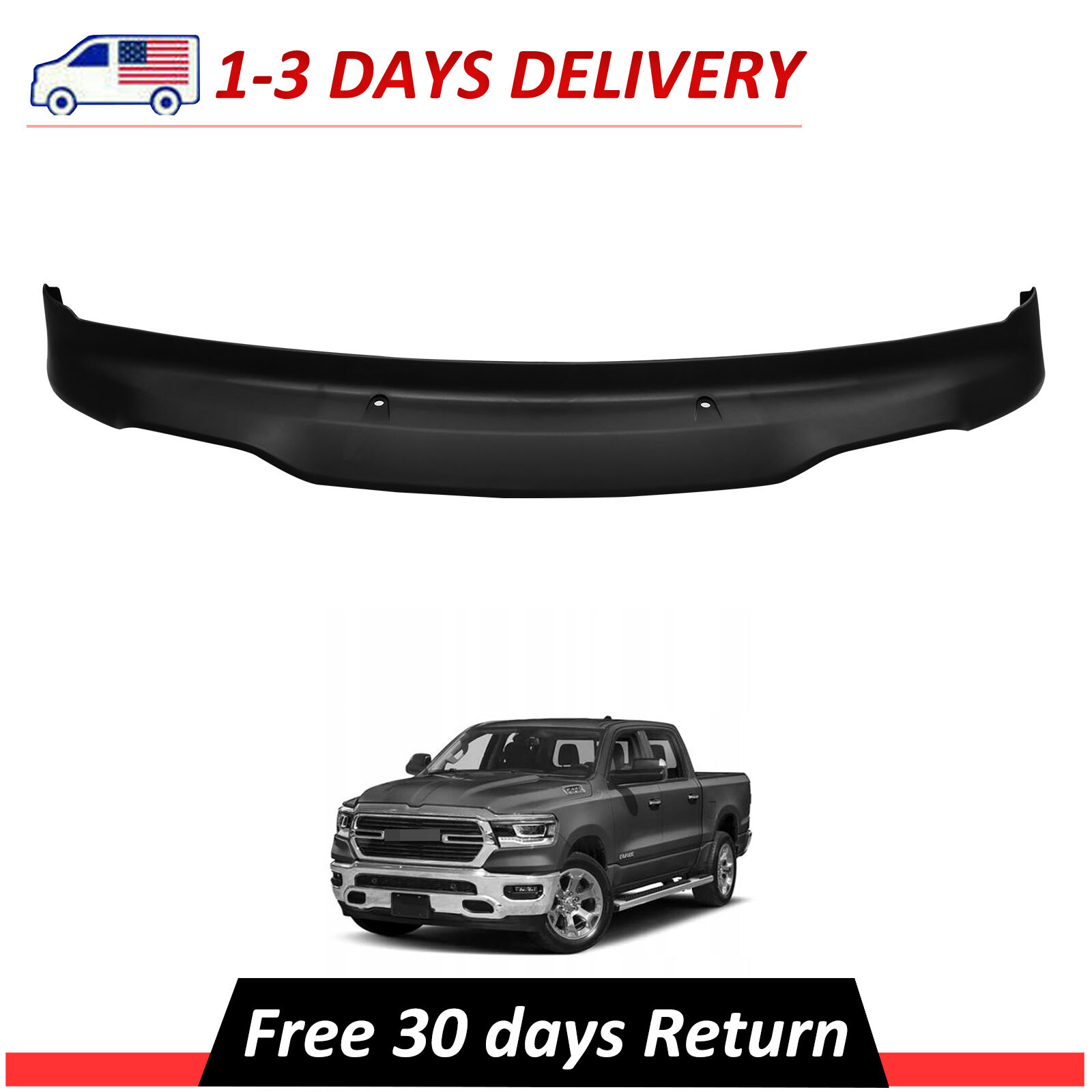 For 2019 2020 2021 2022 2023 Dodge Ram 1500 Front Bumper Air Dam ...