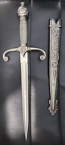 17.7" Medieval Spanish Gothic Dagger Double-edged Sharp, Crafted ...