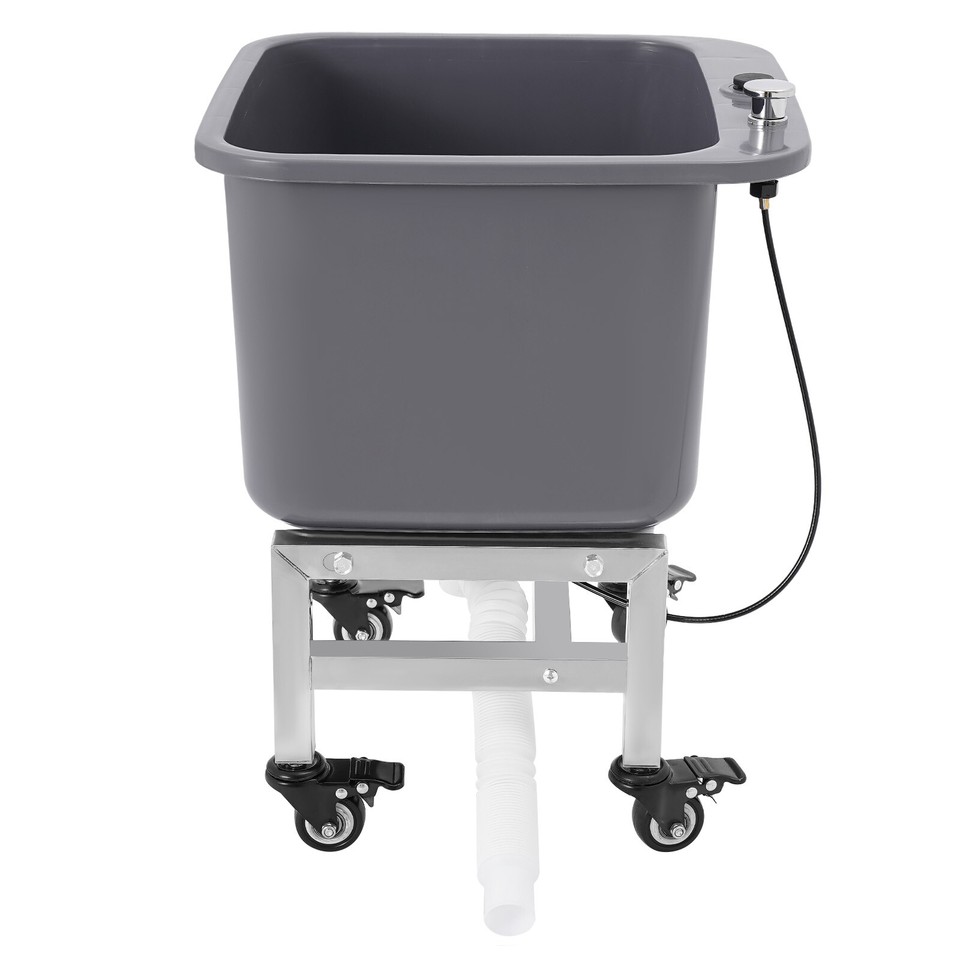 Portable Floor Mop Sink Mop Bucket Freestanding Utility Mop Sink W/4 ...