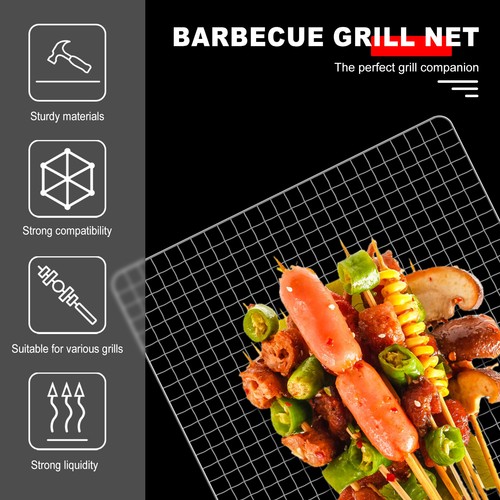 8Pcs BBQ Mesh Grill Mat Rectangular Mesh Grilling Mats Nonstick Mesh ...