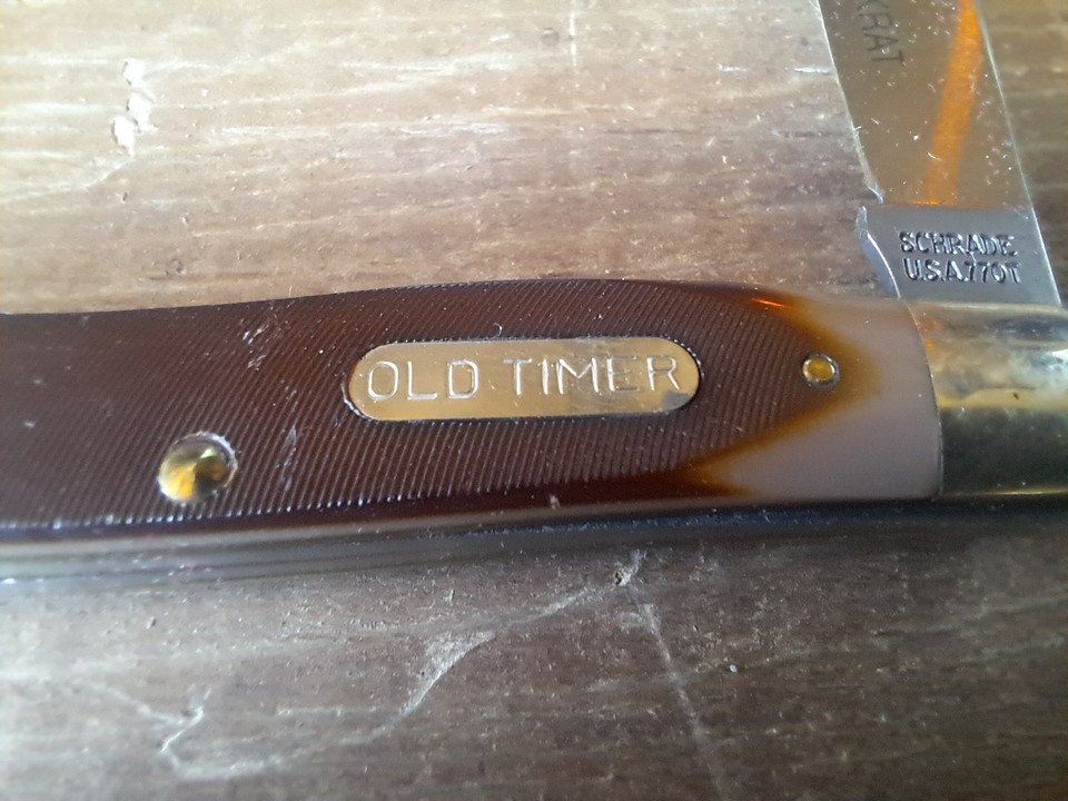 VINTAGE OLD TIMER Schrade 770T Pocket Knife Made USA | eBay