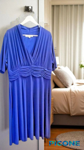 EVAN-PICONE Blue Dress 18W | eBay