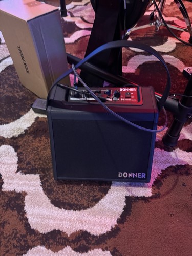 Donner DED-400 Electric Drum Set W/ 20 Watt Amplifier Adult Owned MINT ...