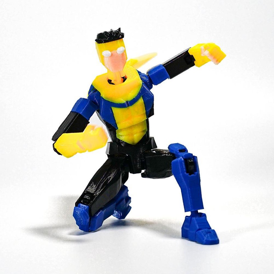 3D Printed Invincible Omni-Man T13 Action Figure Movable Anime Model ...
