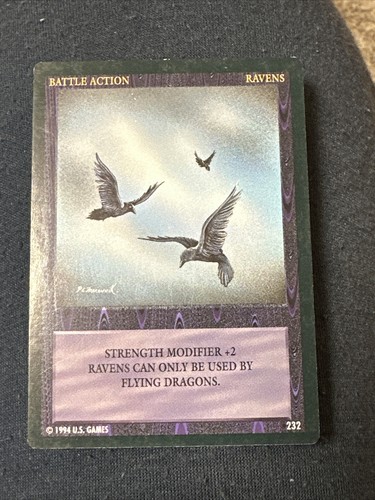 WYVERN CCG RARE LIMITED CARD Ravens Action GAME US GAMES 1994 | eBay