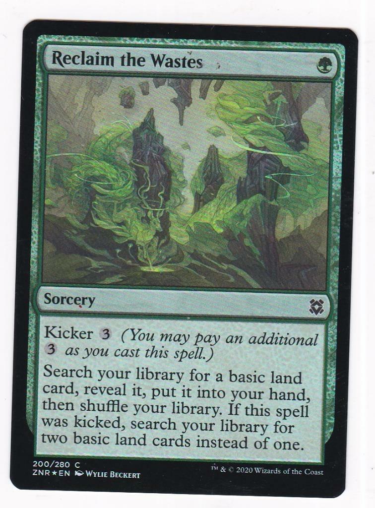 MTG: Zendikar Rising: Foil: Reclaim the Wastes | eBay