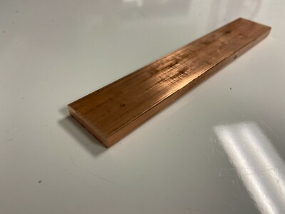 Copper 110 Flat Bar 1/4" x 1" x 3"-Long -- .25" x 1" Copper Bus Bar | eBay