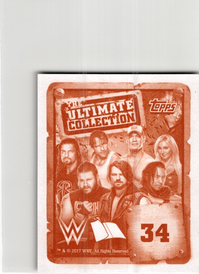 2017 Topps WWE Stickers Ultimate Collection Bobby Roode #34 | eBay