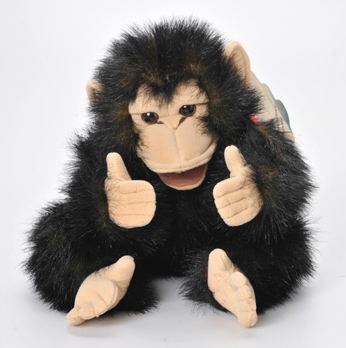 Folkmanis Baby Chimp Chimpanzee Hand Puppet Full Body New with Tag 15 ...