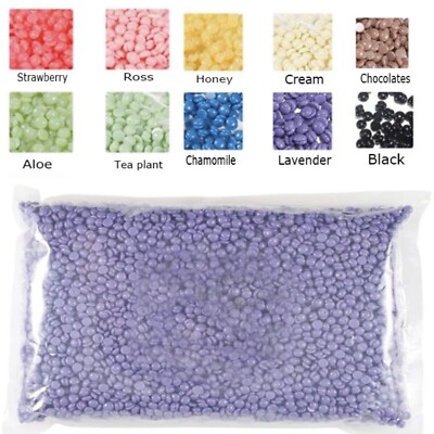 Depilatory Hard Wax Beans Pellet Hot Brazilian Waxing Beads Body Hair ...