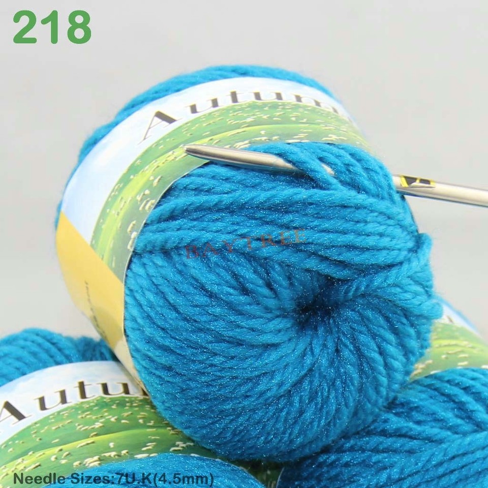 Sale LOT of 1 Ball X 50gr Chunky Thick Soft warm Wool Hand Knitting ...