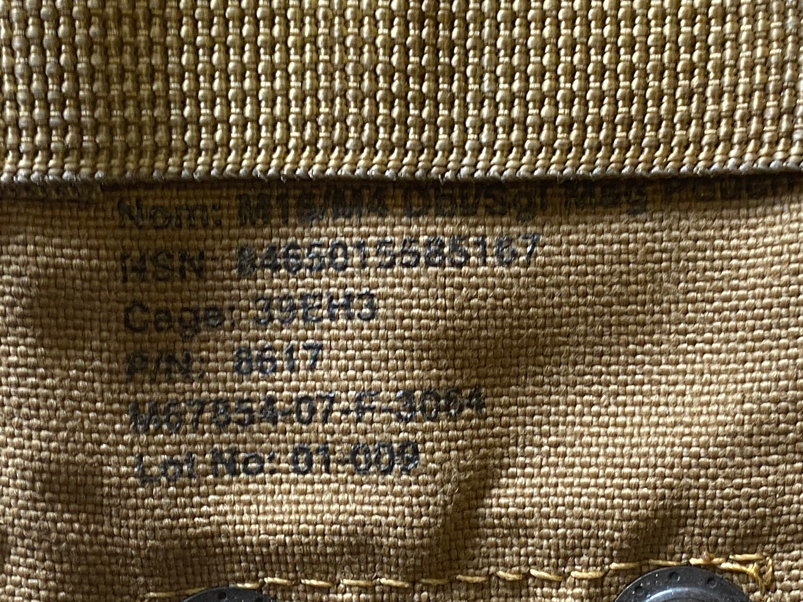 US Army MC MOLLE Double Mag Pouch Coyote Brown NSN 8465-01-558-5167 ...