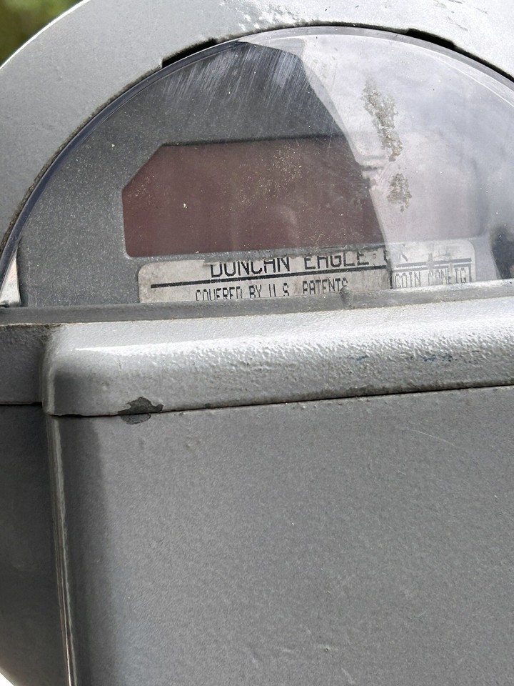 Vintage Gray Duncan Parking Meter, Digital Duncan 60 original With Coin ...