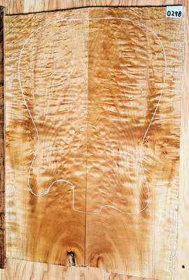 Quilted Maple MUSIC Wood 0298 Luthier 5A Guitar Top Supply 21.5 x 15.5 ...